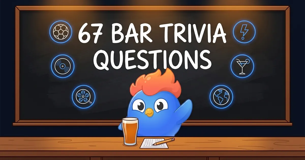 67 Bar Trivia Questions [6 Rounds, Answers, Stumpers]